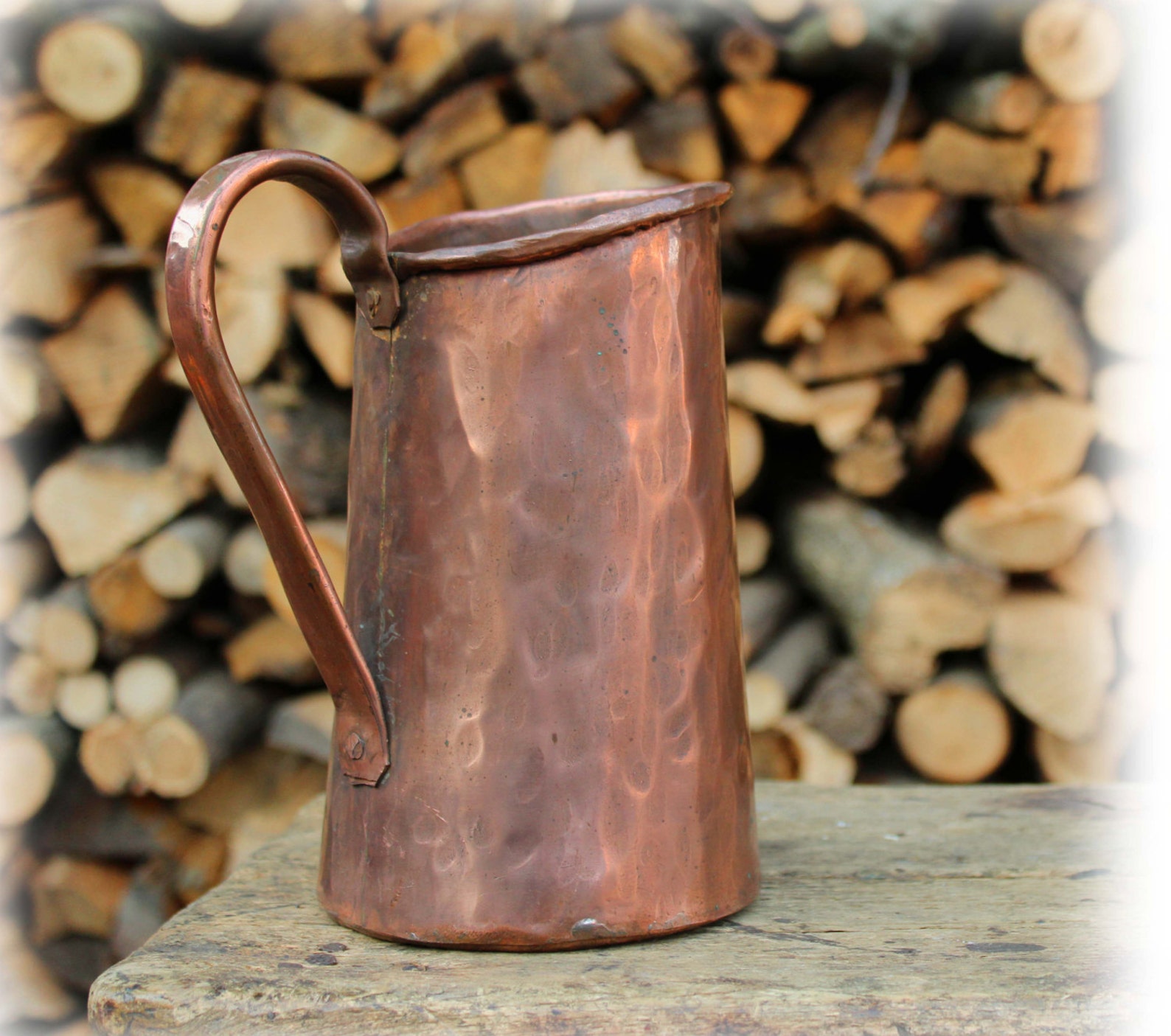 Small Copper Jug Unique Bring Water | Etsy