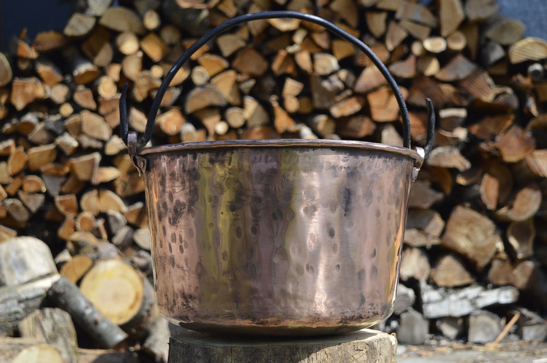 Copper Pot Cauldron for Polenta , Cooking Pot Handmade - Etsy