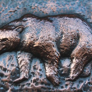 Bear Painting Handmade Copper - Etsy