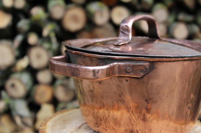 Handmade Conical Tinned Copper Pot - Etsy