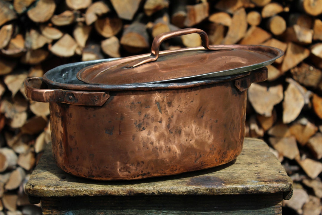 Handmade Copper Pot: Oval With High Sides, Pork Loin Pot - Etsy