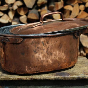 Handmade Copper Pot: Oval With High Sides, Pork Loin Pot - Etsy