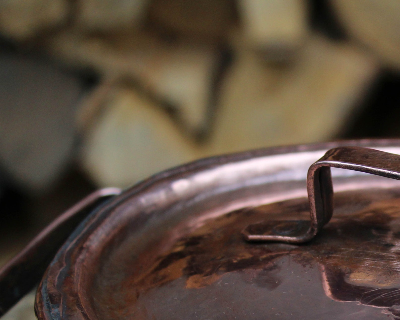 Small Handmade Copper Pot With Tinned Interior - Perfect for Sauces ...