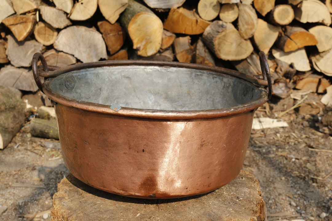 Antique Copper Planter Vase Holder Restored Container Handmade - Etsy