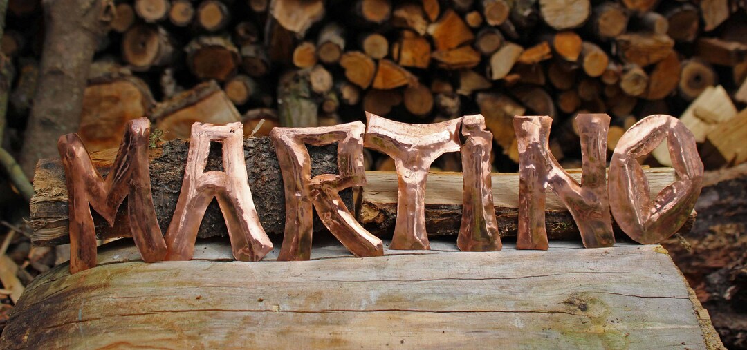 Handmade Copper Letters and Numbers - Etsy