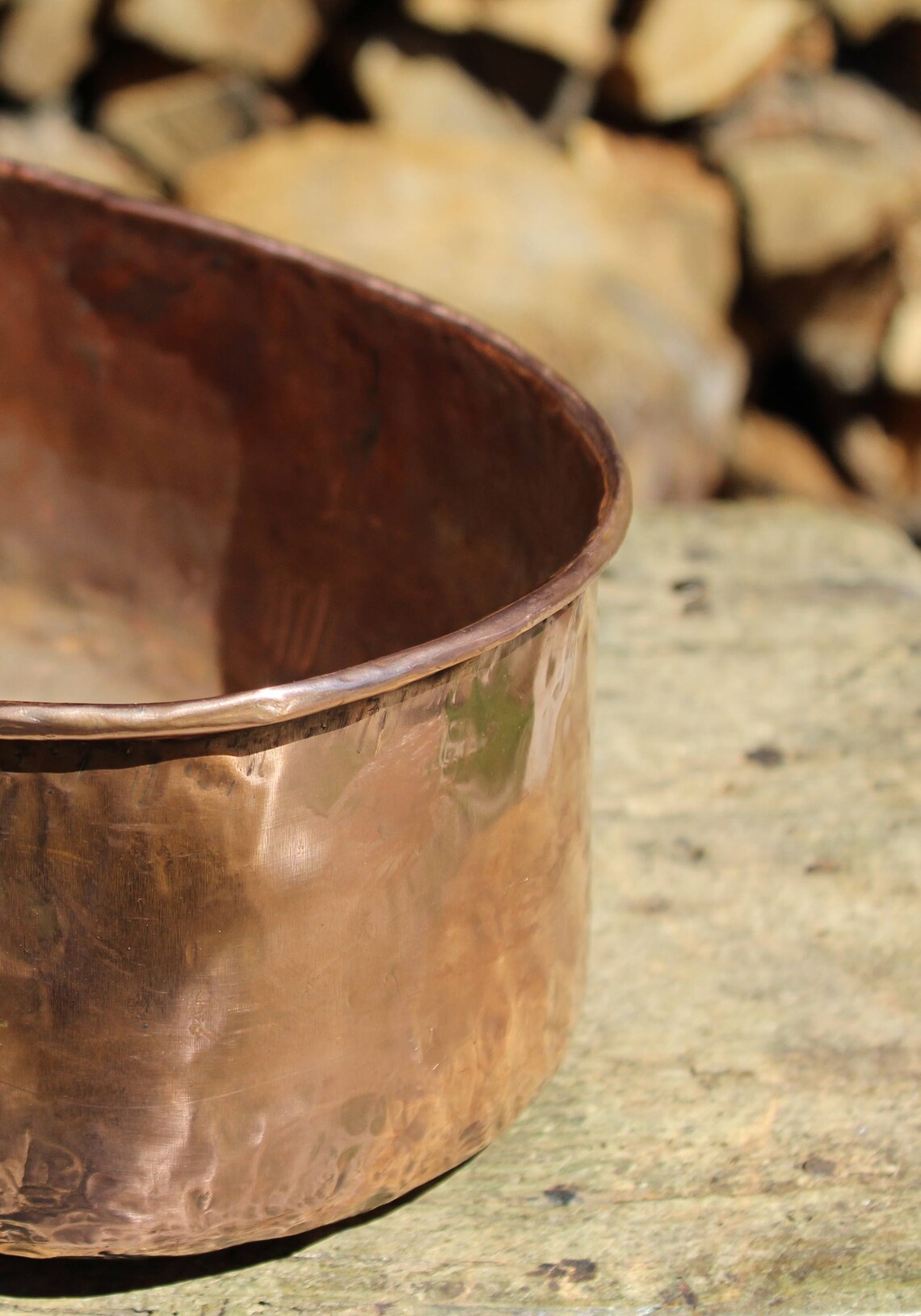 Handmade Oval Copper Container Vase Jar - Etsy
