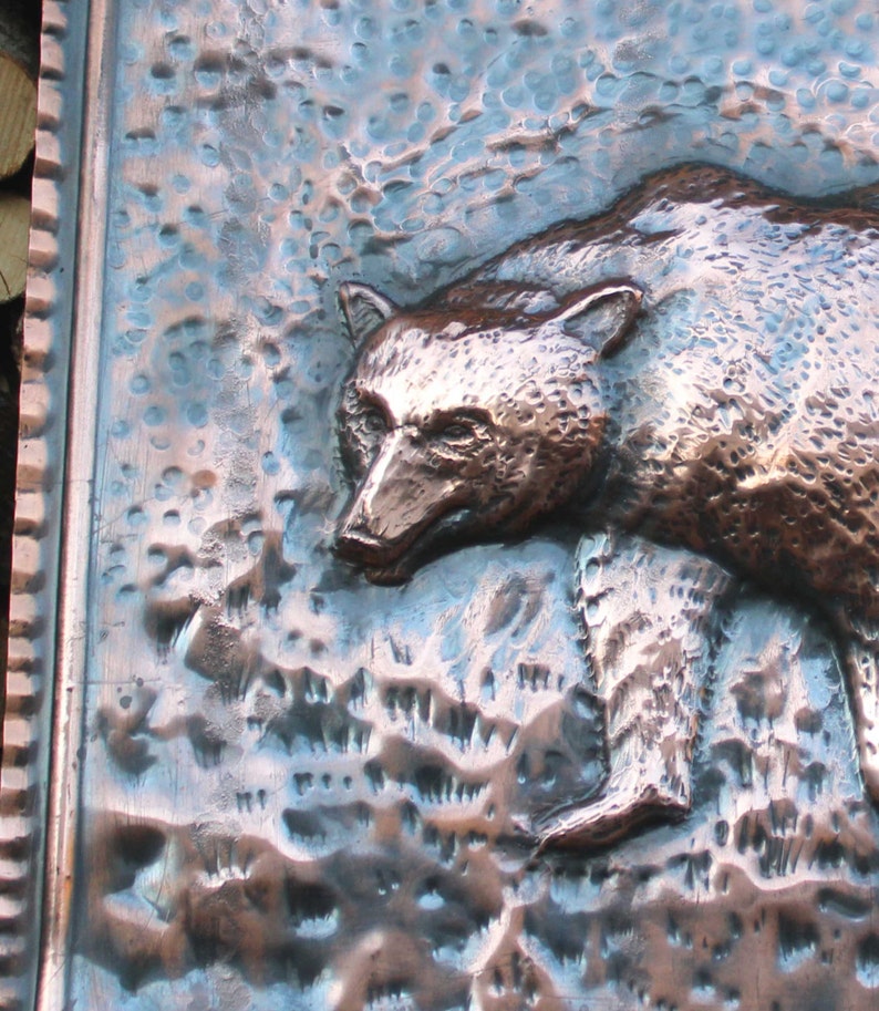 Bear Painting Handmade Copper - Etsy