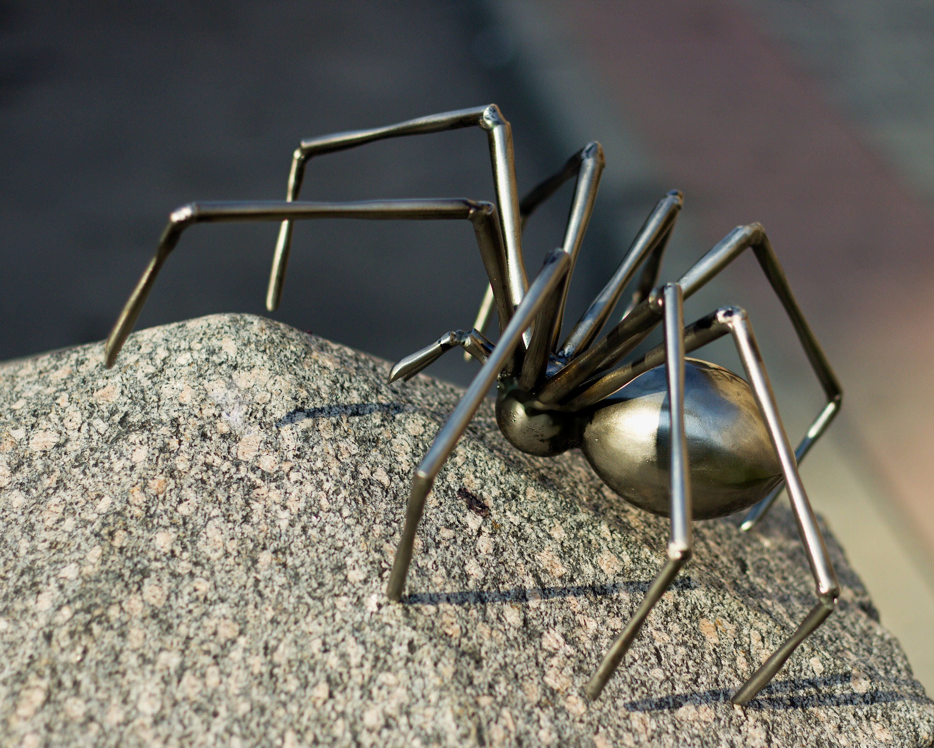 Metal Spider steel Spider Art Sculpture - Etsy Australia