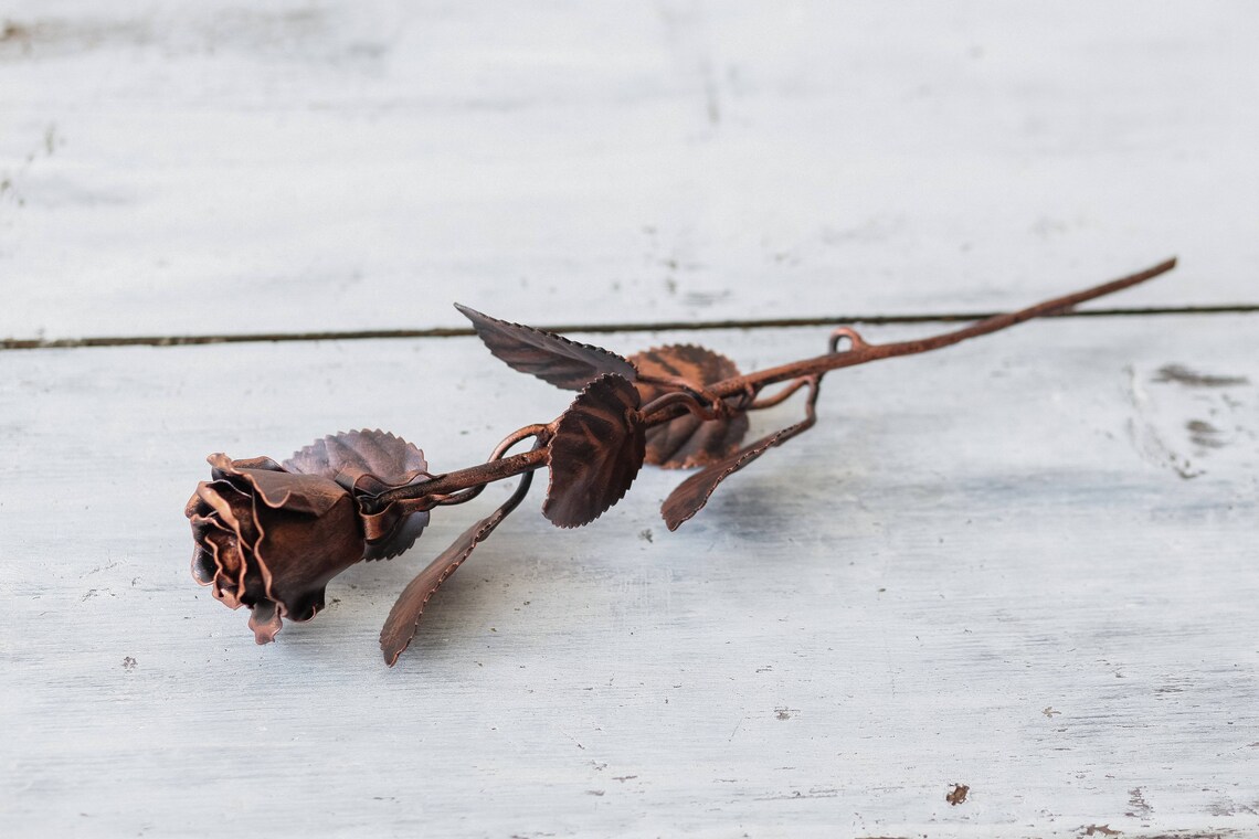 Handmade Metal Rose the Perfect Gift, Every Time. Steel Rose (Сopper ...