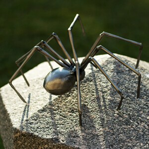 Metal Spider steel Spider Art Sculpture - Etsy
