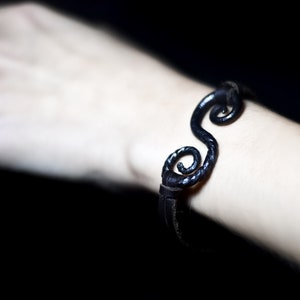 Hand Leather Bracelet, Iron Jewelry - Etsy