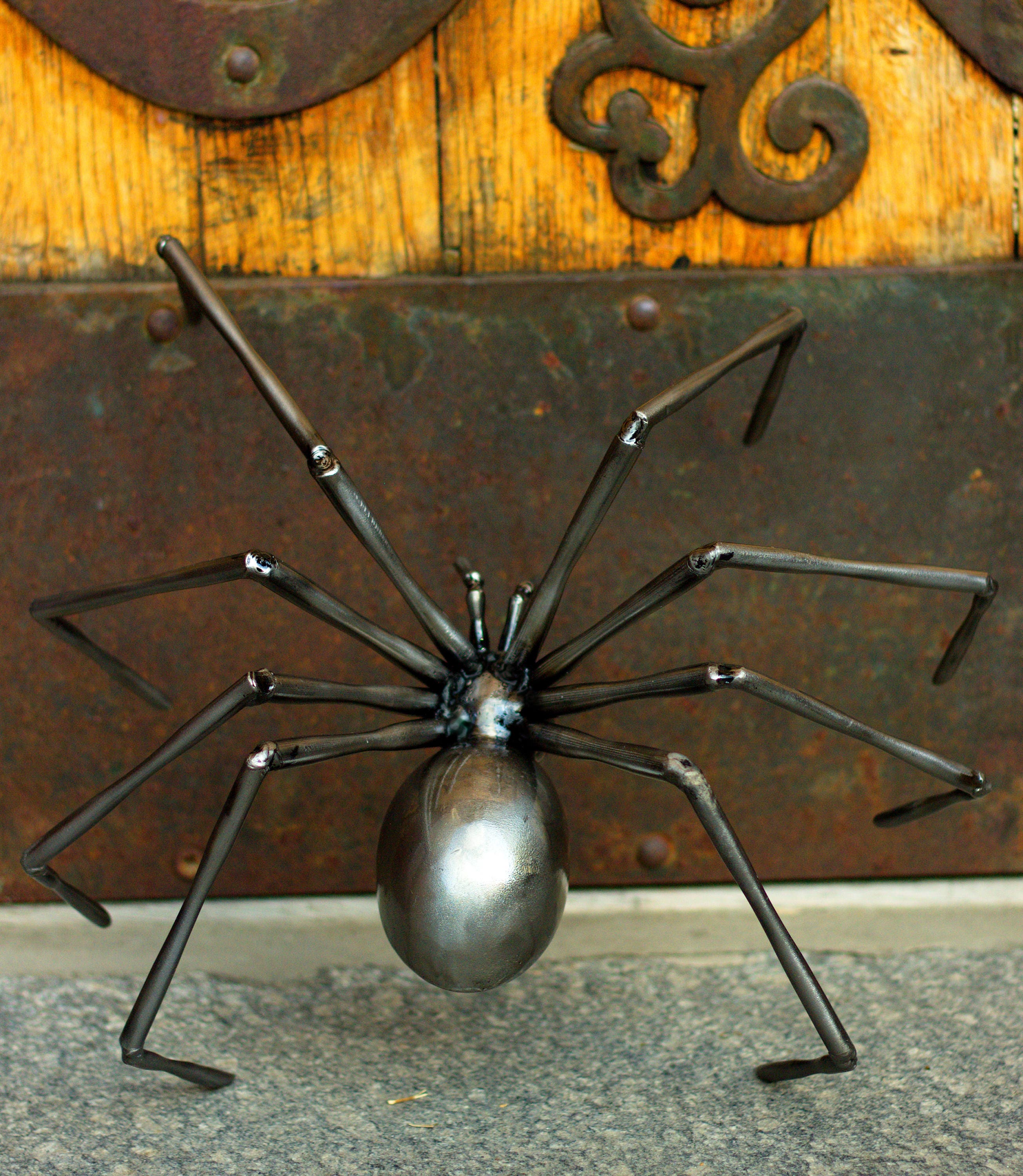 Metal Spider steel Spider Art Sculpture - Etsy Australia