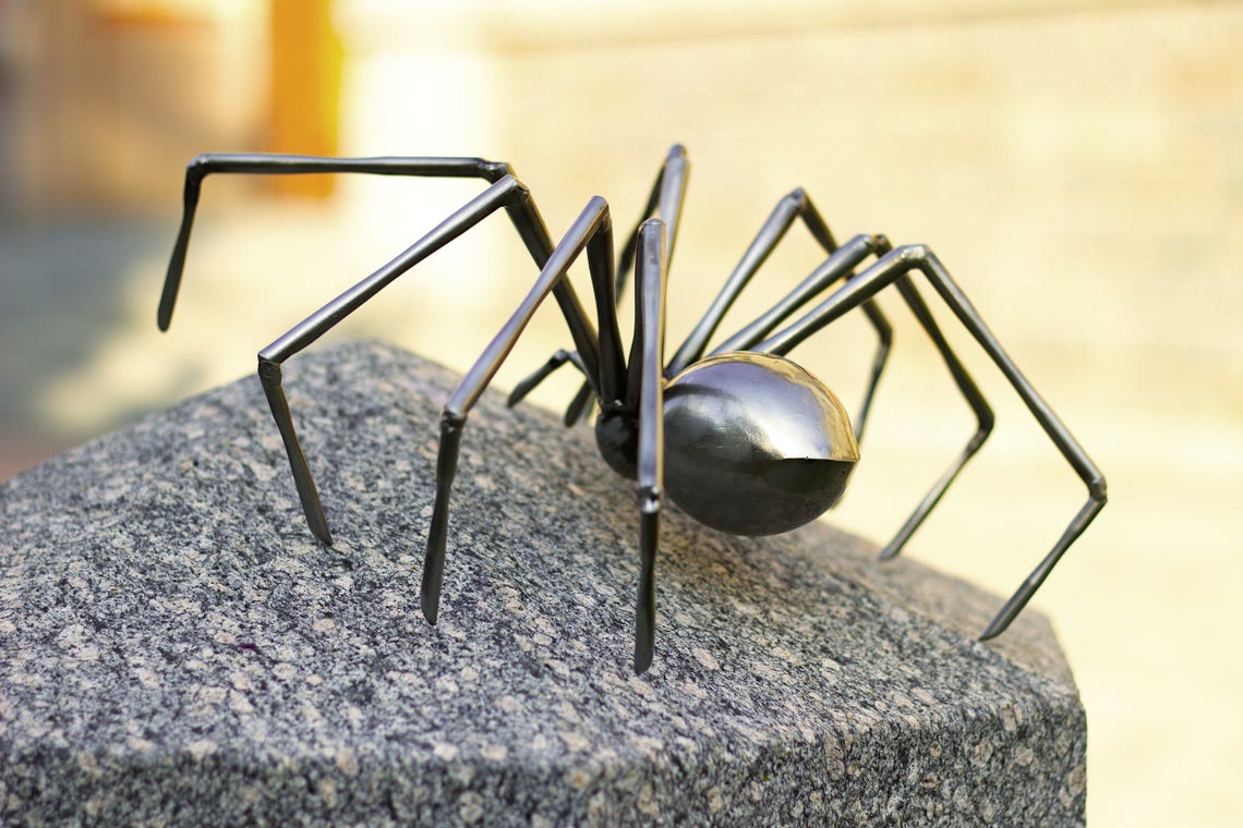 Metal Spider steel Spider Art Sculpture - Etsy Australia