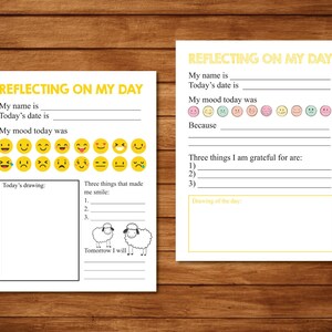 Instant Download Daily Printable Reflections Activity/homeschool ...