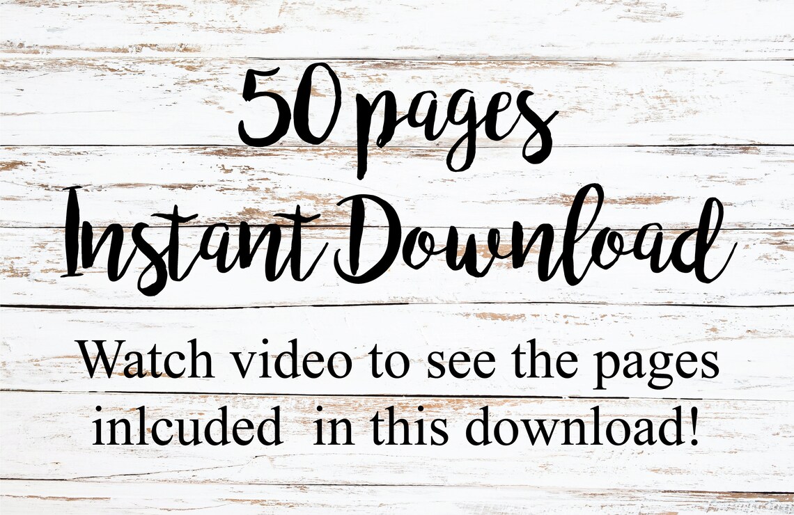 50 Pages planner Templates Ultimate Collection Printable | Etsy