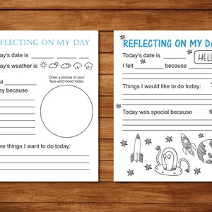 Instant Download Daily Printable Reflections Activity/homeschool ...