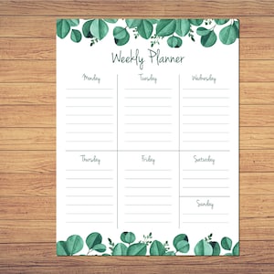 Printable Weekly Planners Kit, Printable to Do List, 6 in 1 Bundle ...