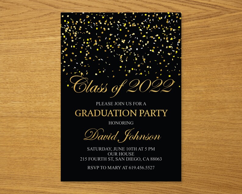Printable Class of 2022 Graduation Invitation/graduation | Etsy