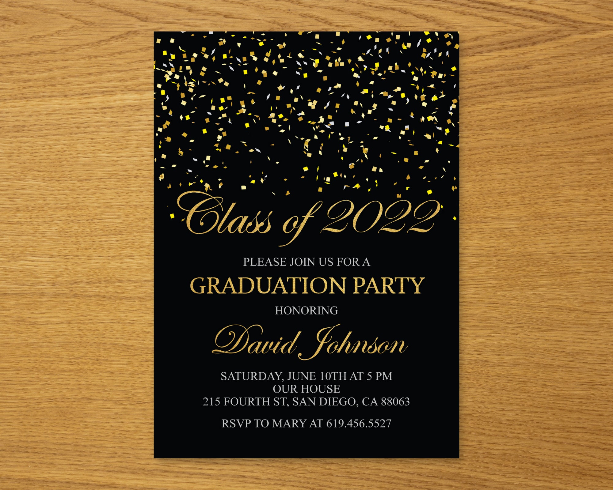 Printable Class of 2022 Graduation Invitation/graduation | Etsy