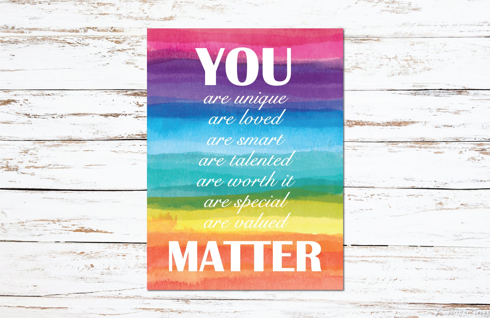 YOU MATTER Classroom Printable Counseling Office Poster - Etsy