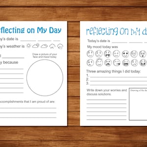 Instant Download Daily Printable Reflections Activity/homeschool ...