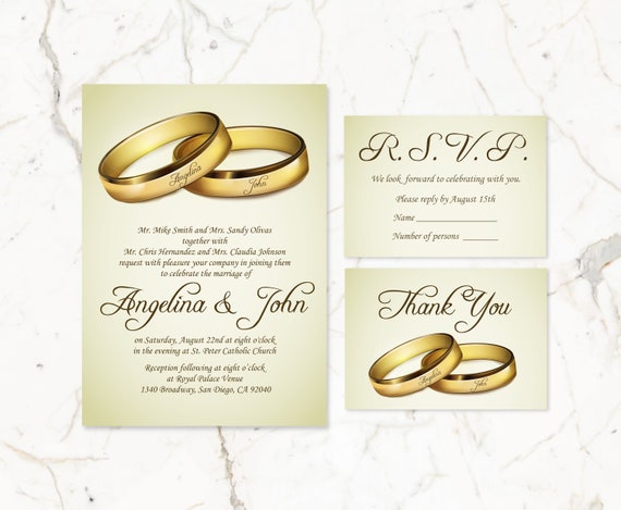 Wedding Ring Images For Invitations