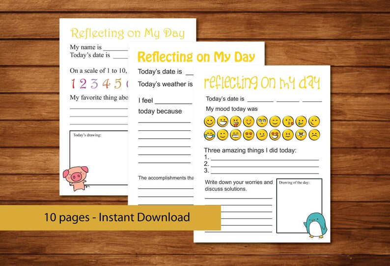 Instant Download Daily Printable Reflections | Etsy