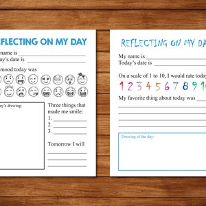 Instant Download Daily Printable Reflections Activity/homeschool ...