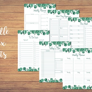 Printable Weekly Planners Kit, Printable to Do List, 6 in 1 Bundle ...