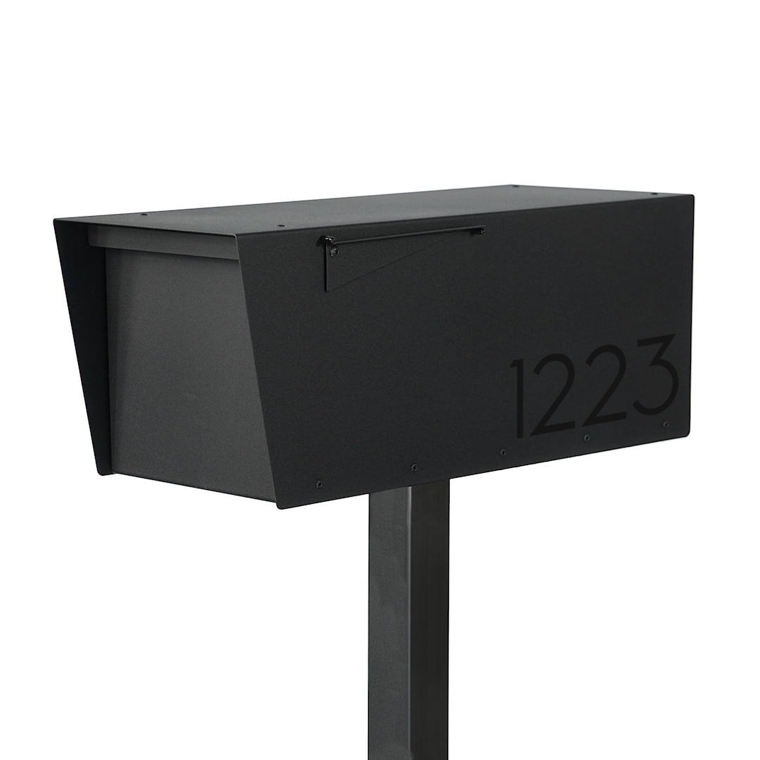 Anthony AB - All Black Minimalist - Contemporary Mailbox- Vsons Design ...
