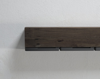 Modern Wall Rack Oak & Walnut - Etsy