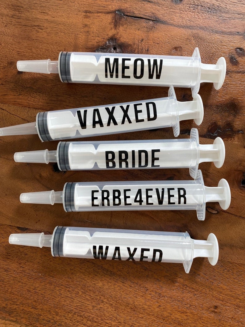 Customizable Bachelorette Party Jello Shots | Jello Shot Syringe ...