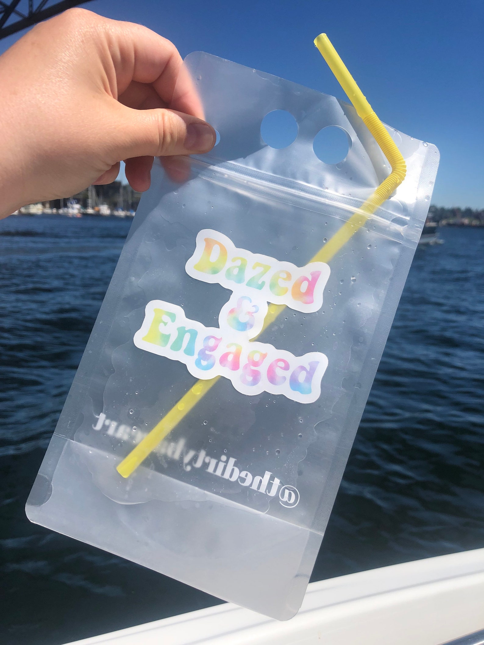 Dazed and Engaged Bachelorette Drink Pouches, Boozed and Confused ...