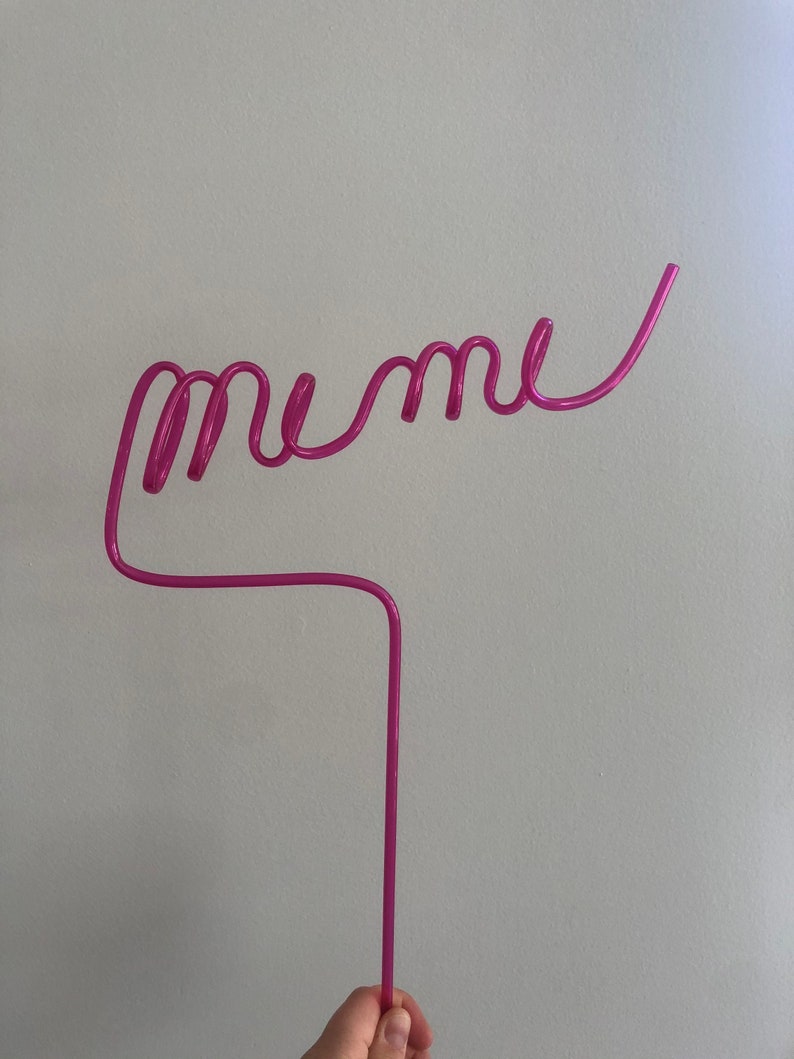 In Stock Discounted Pink Name Straw, Crazy Straws, Kids Name Straw ...