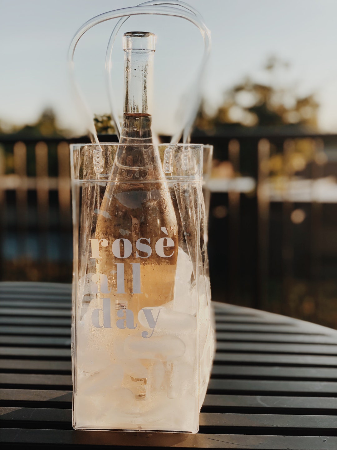 Wine Tote - Rosè All Day - Champagne & Chill - Booze Bag - Wine Bag ...