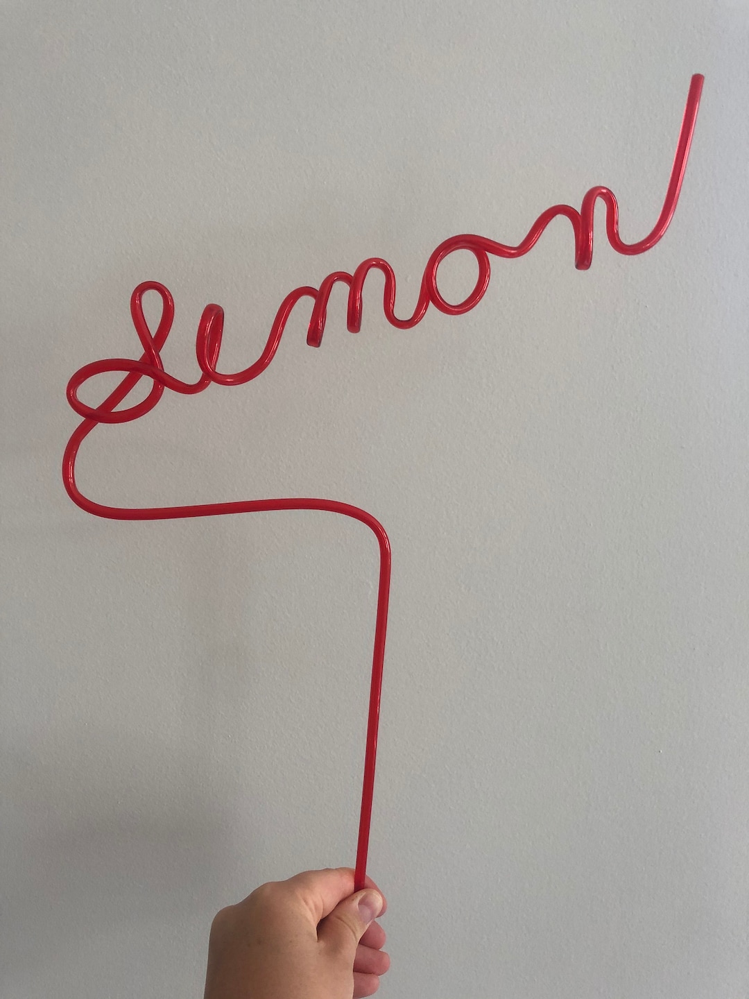 In Stock Discounted Red Name Straw, Crazy Straws, Kids Name Straw ...