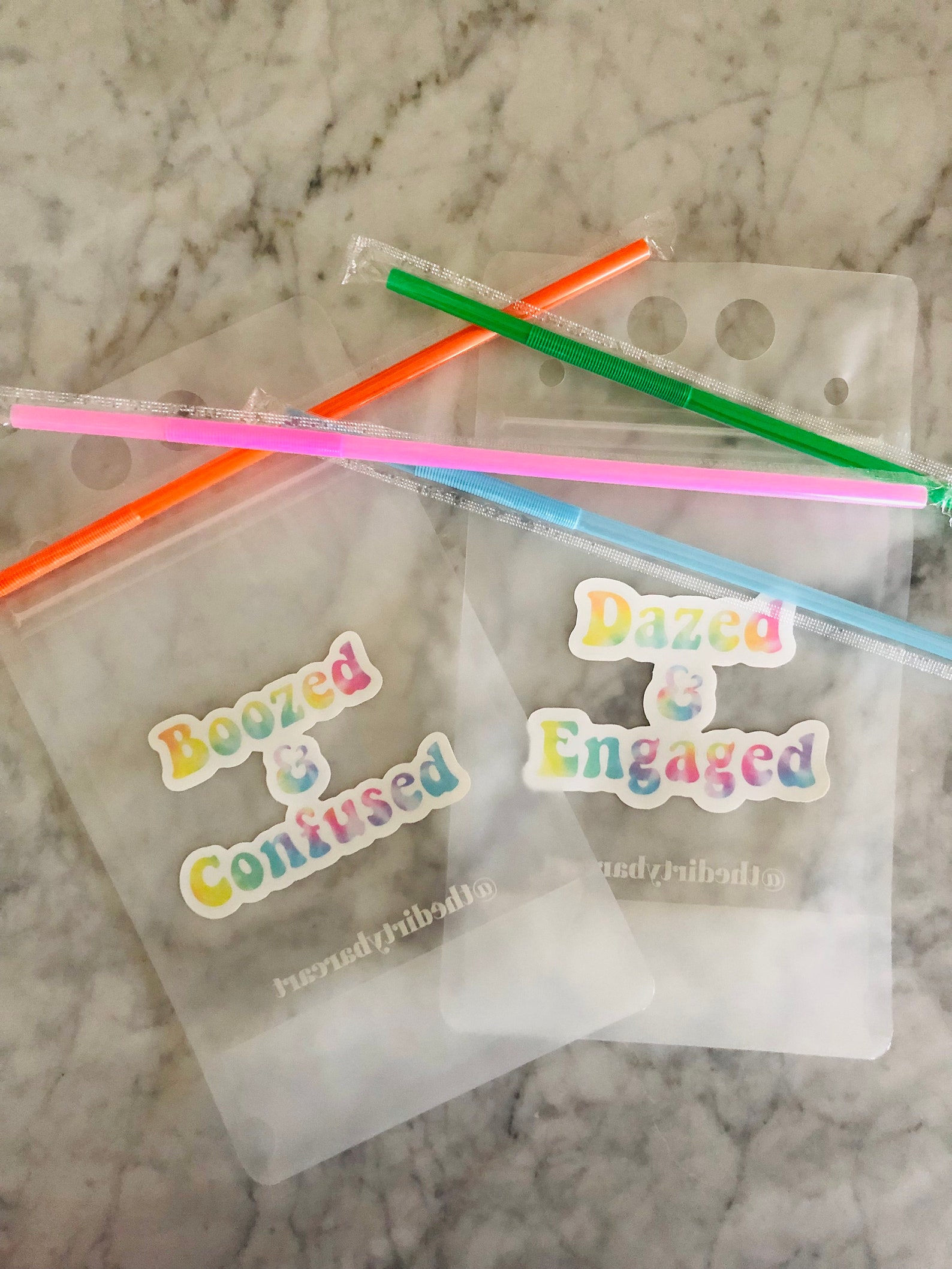 Dazed and Engaged Bachelorette Drink Pouches, Boozed and Confused ...