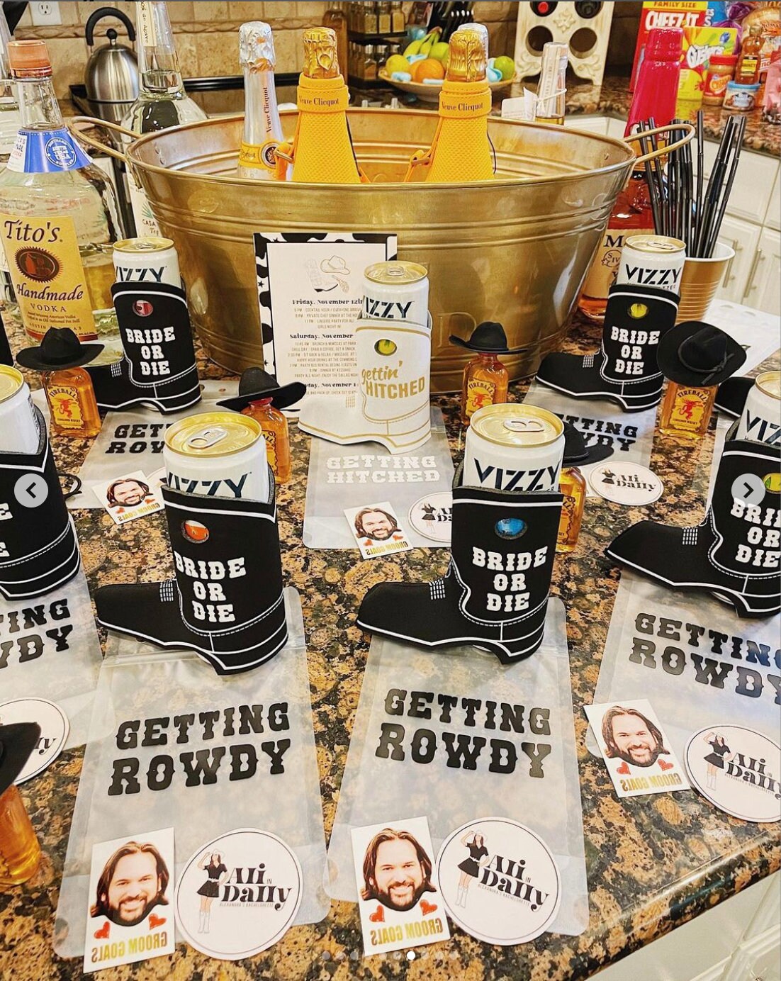 COWGIRL BOOT Can Cooler Last Rodeo Bachelorette Party - Etsy