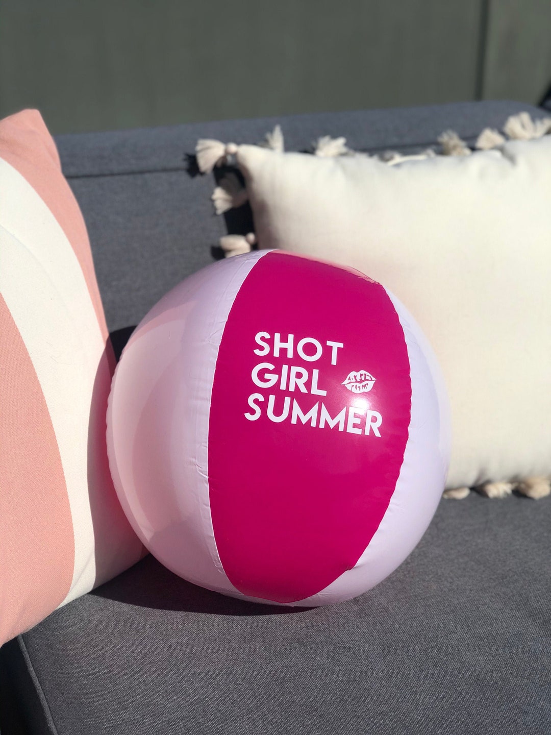Custom Pink Pool Party Beach Balls | Bachelorette Beach Balls - Etsy