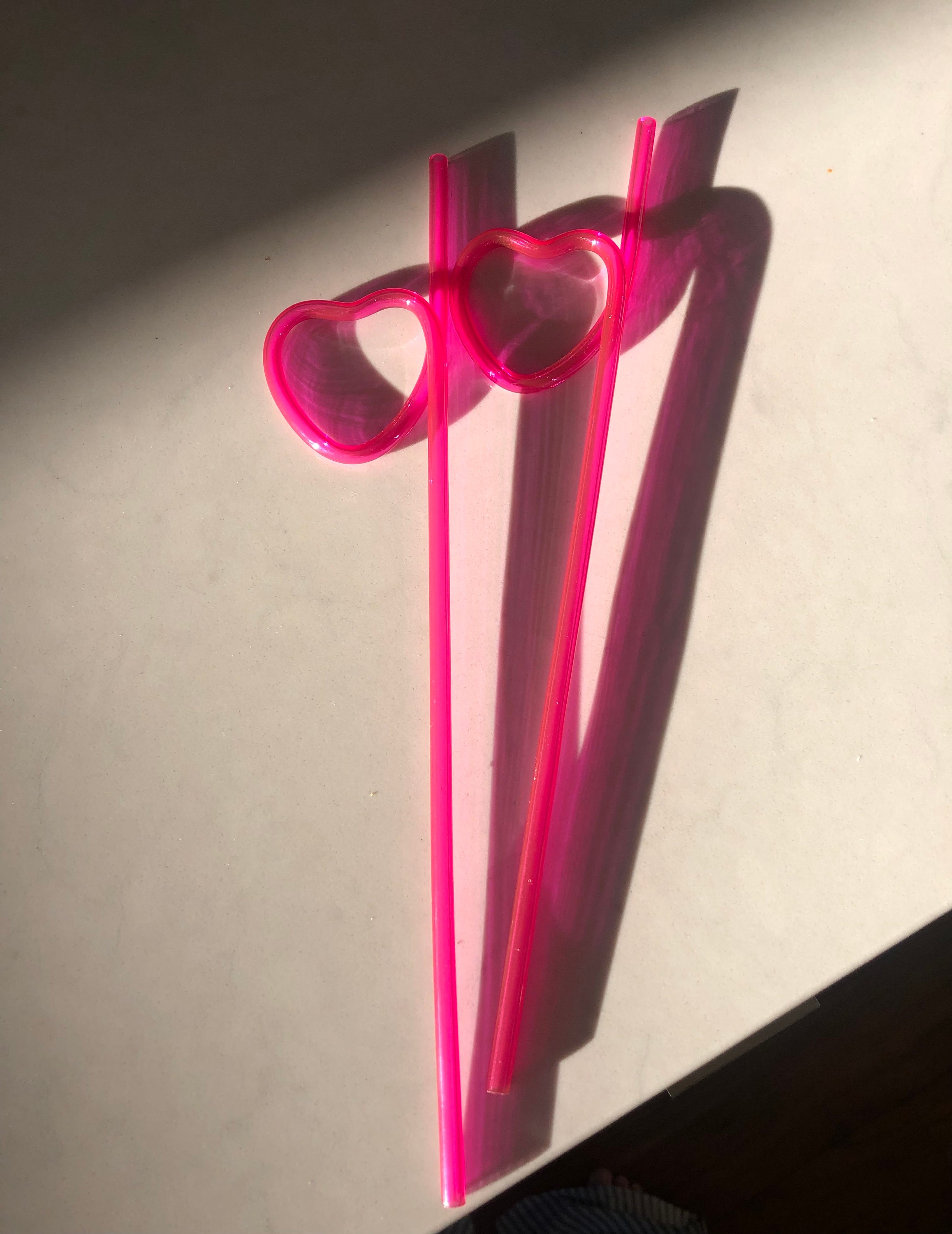 HEART STRAWS Party Straws Party Decor Valentine's Day | Etsy
