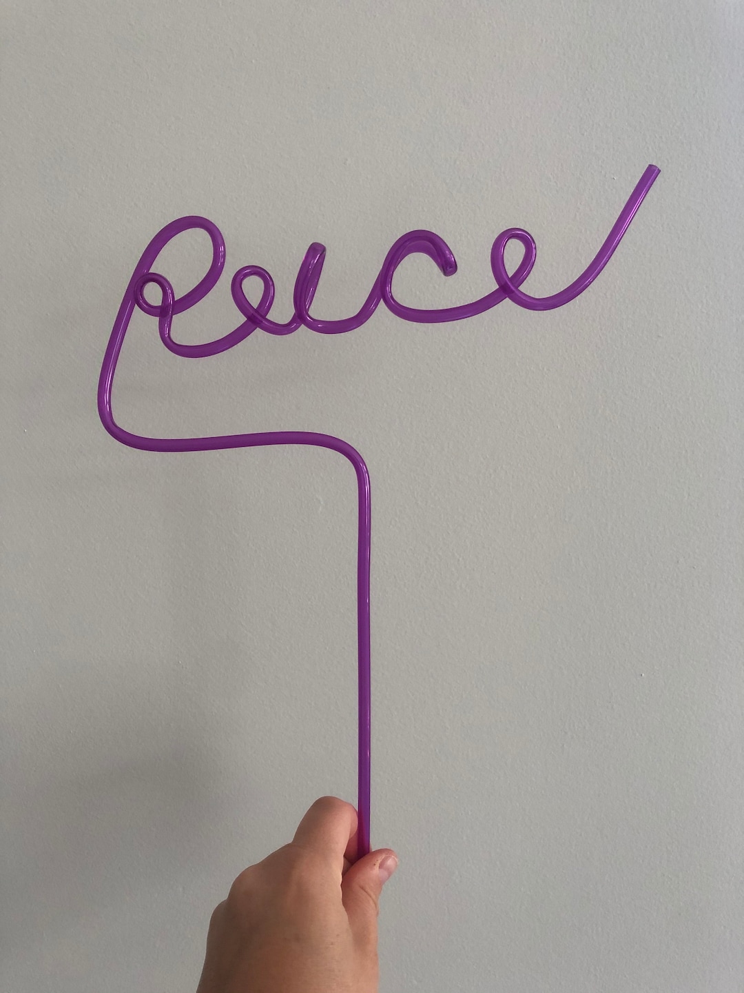 In Stock Discounted Blue and Purple Name Straw, Crazy Straws, Kids Name ...