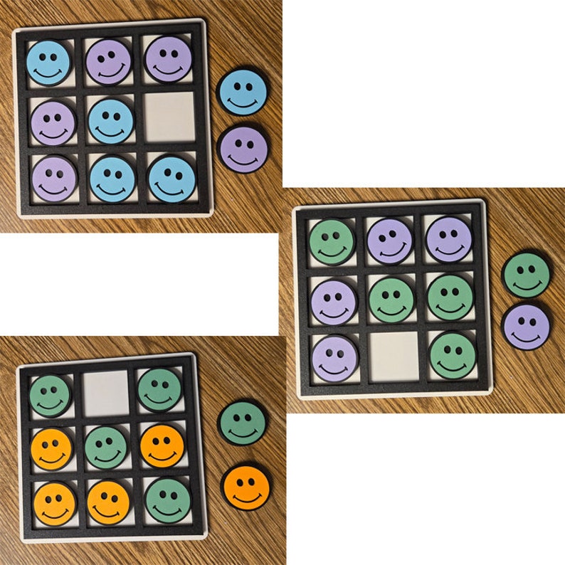 Smiley Face Tic Tac Toe Game - Etsy