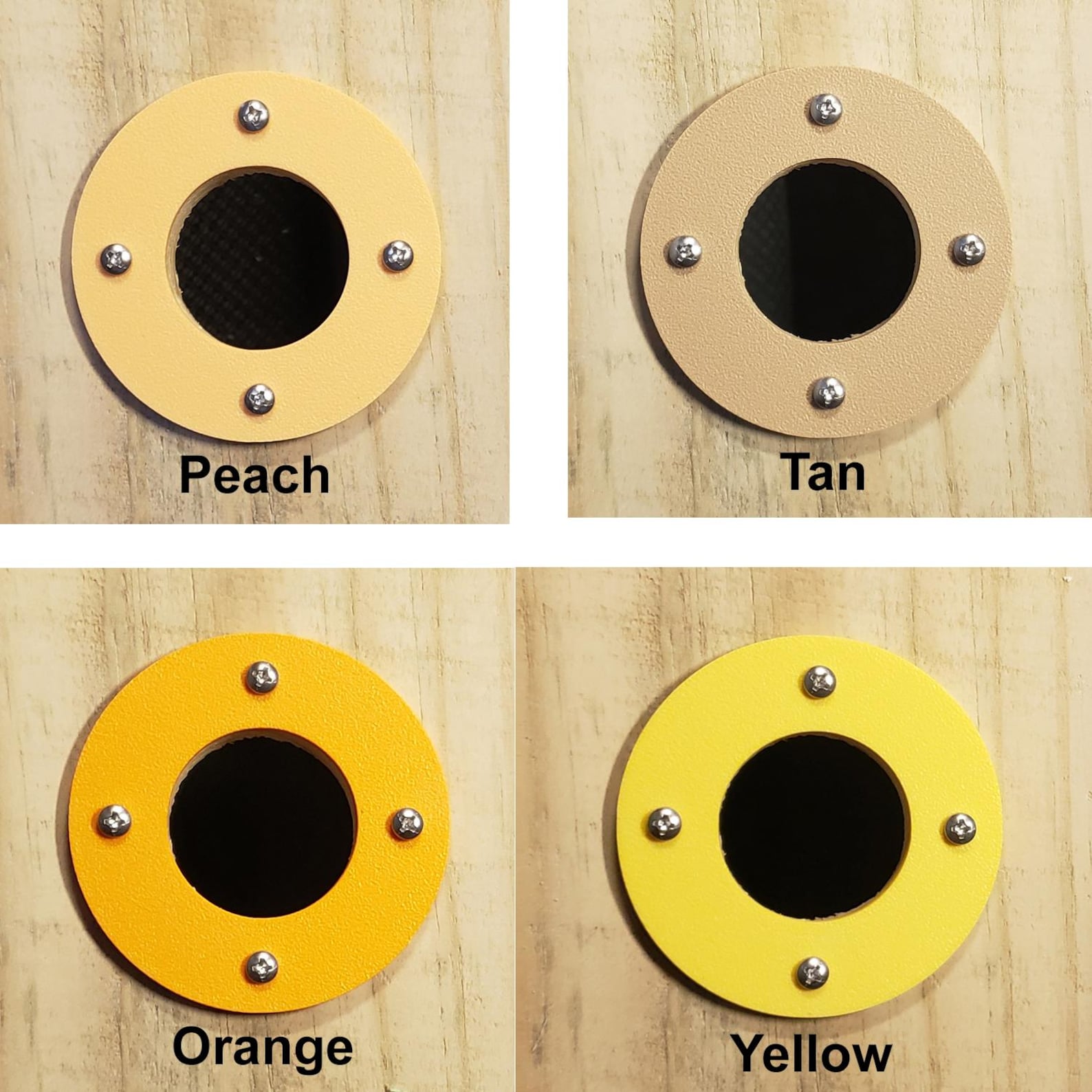 2 Pack Round Birdhouse Hole Protector (predator Guard) - Etsy