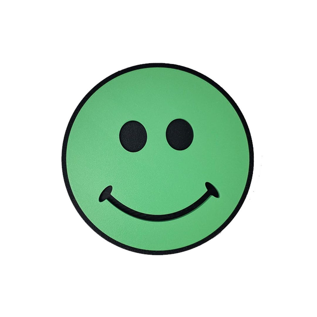 Smiley Face Novelty 3D Sign - Light Green - Etsy