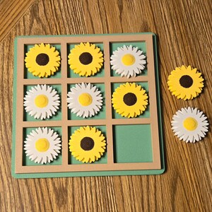 In the Garden Tic Tac Toe Game - Etsy