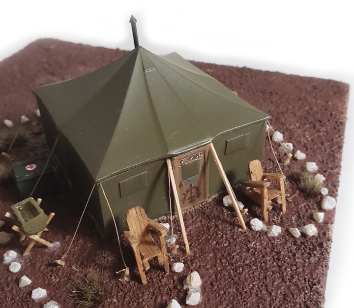 MASH Military Tent Kit 72, 48 or 35 Scales & Adirondack Chairs - Etsy