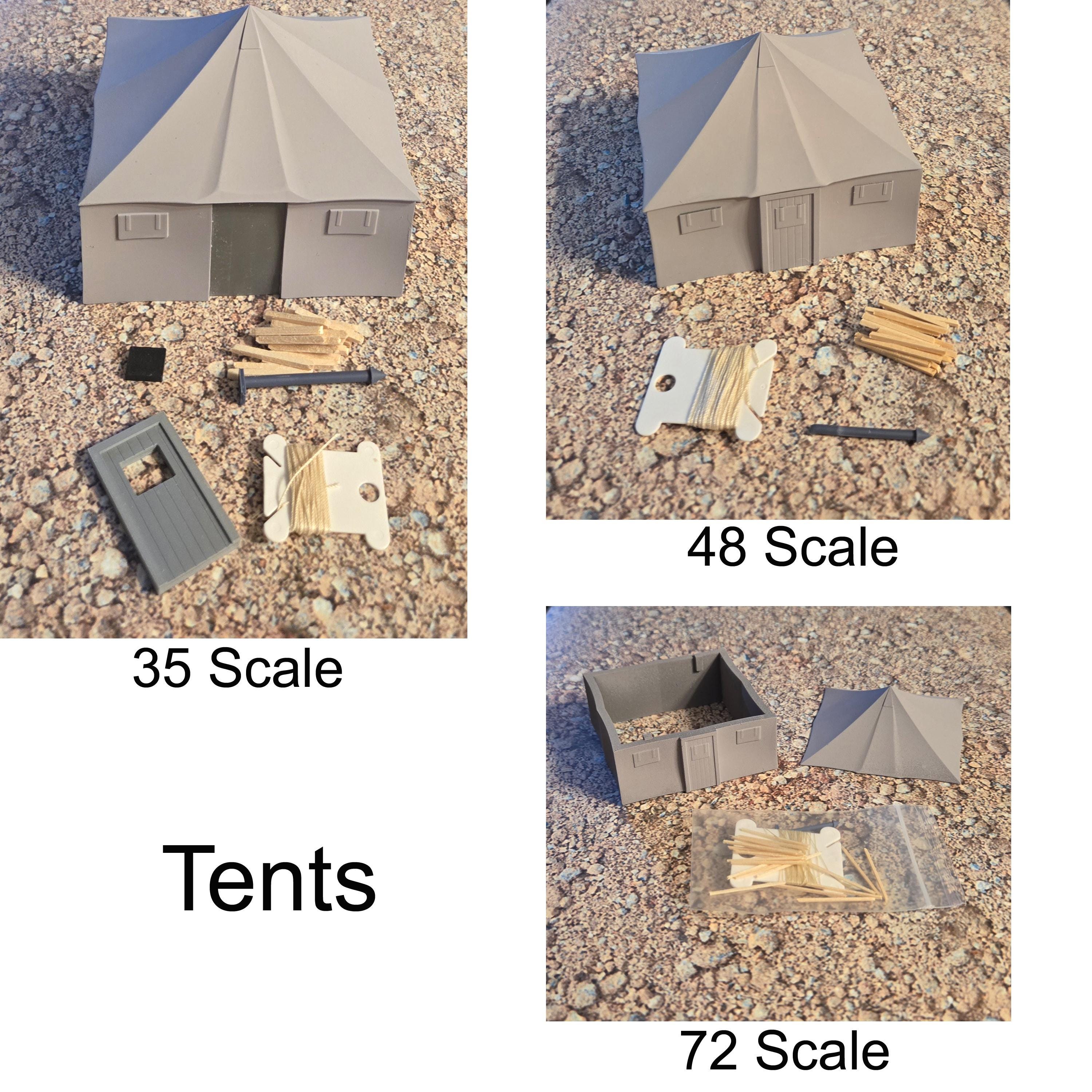 MASH Military Tent Kit 87, 72, 48 or 35 Scales & Adirondack Chairs - Etsy