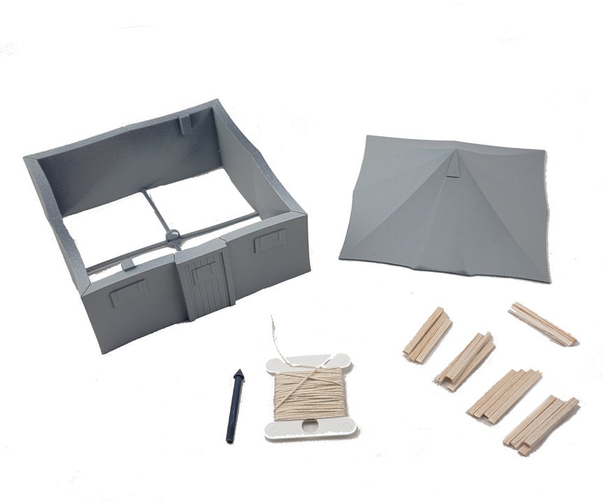 MASH Military Tent Kit 72, 48 or 35 Scales & Adirondack Chairs - Etsy