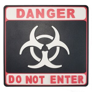 Danger Do Not Enter Bio Hazard Novelty 3D Sign - Etsy