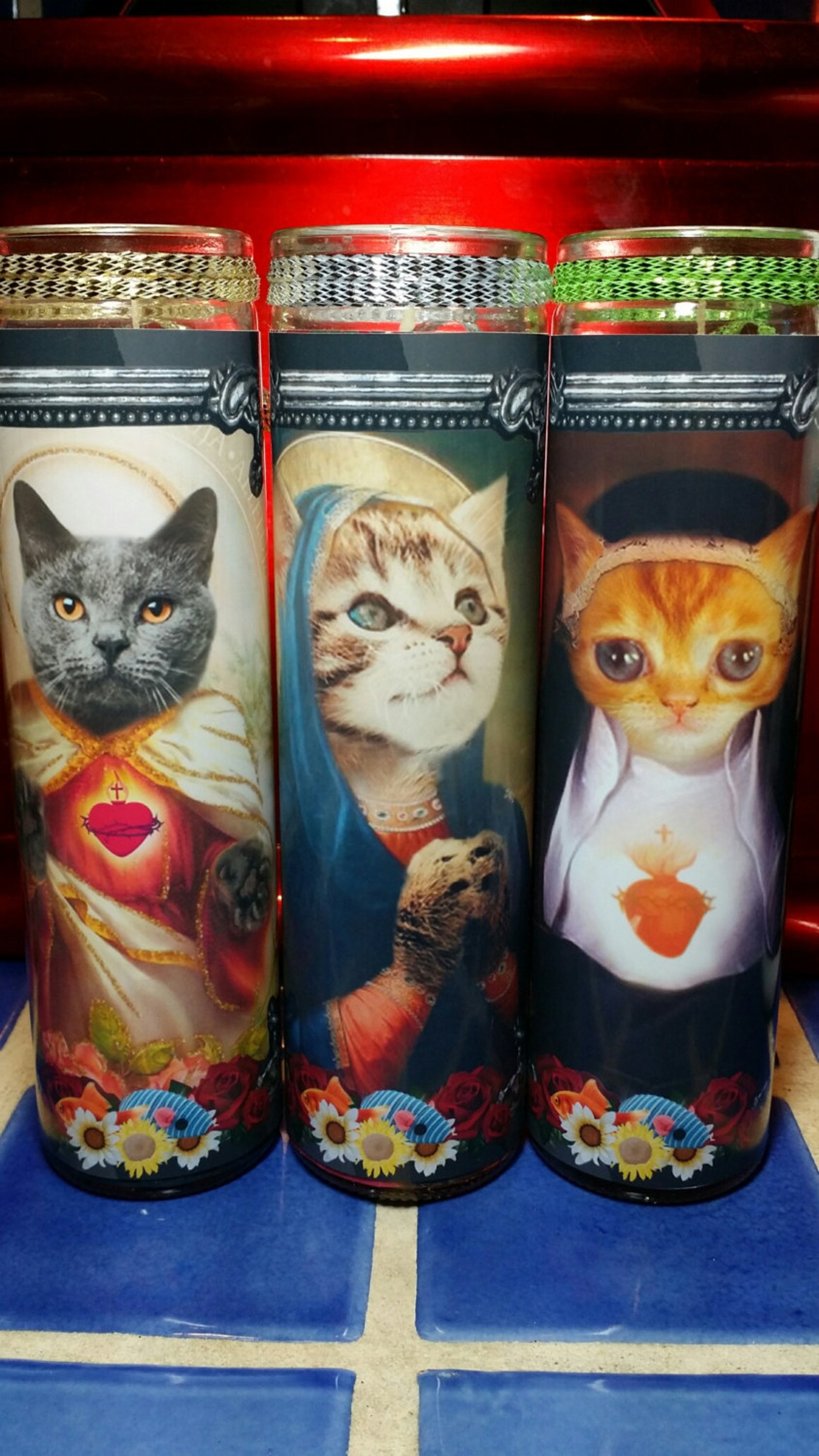 Grey British Shorthair - Saint Cat Feline Prayer Candle - Pet ...